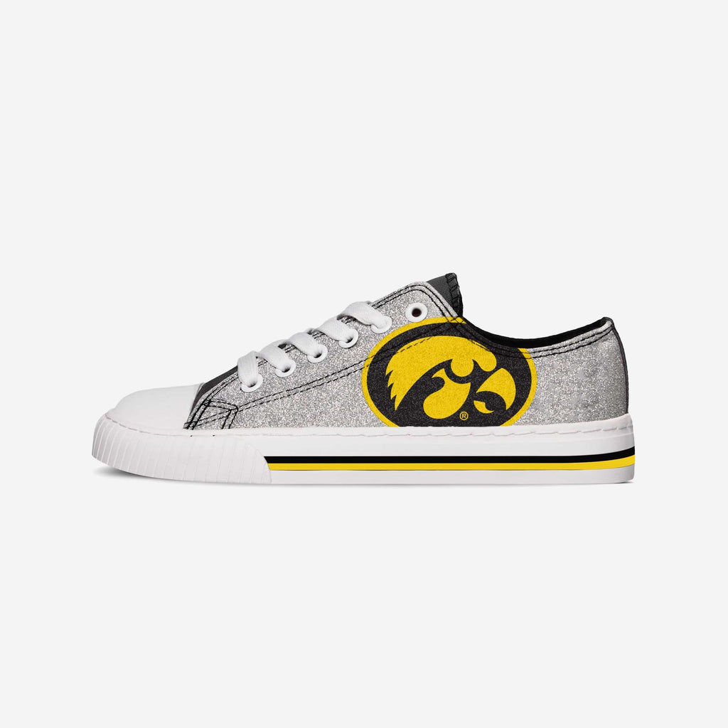 Iowa Hawkeyes Womens Glitter Low Top Canvas Shoe FOCO