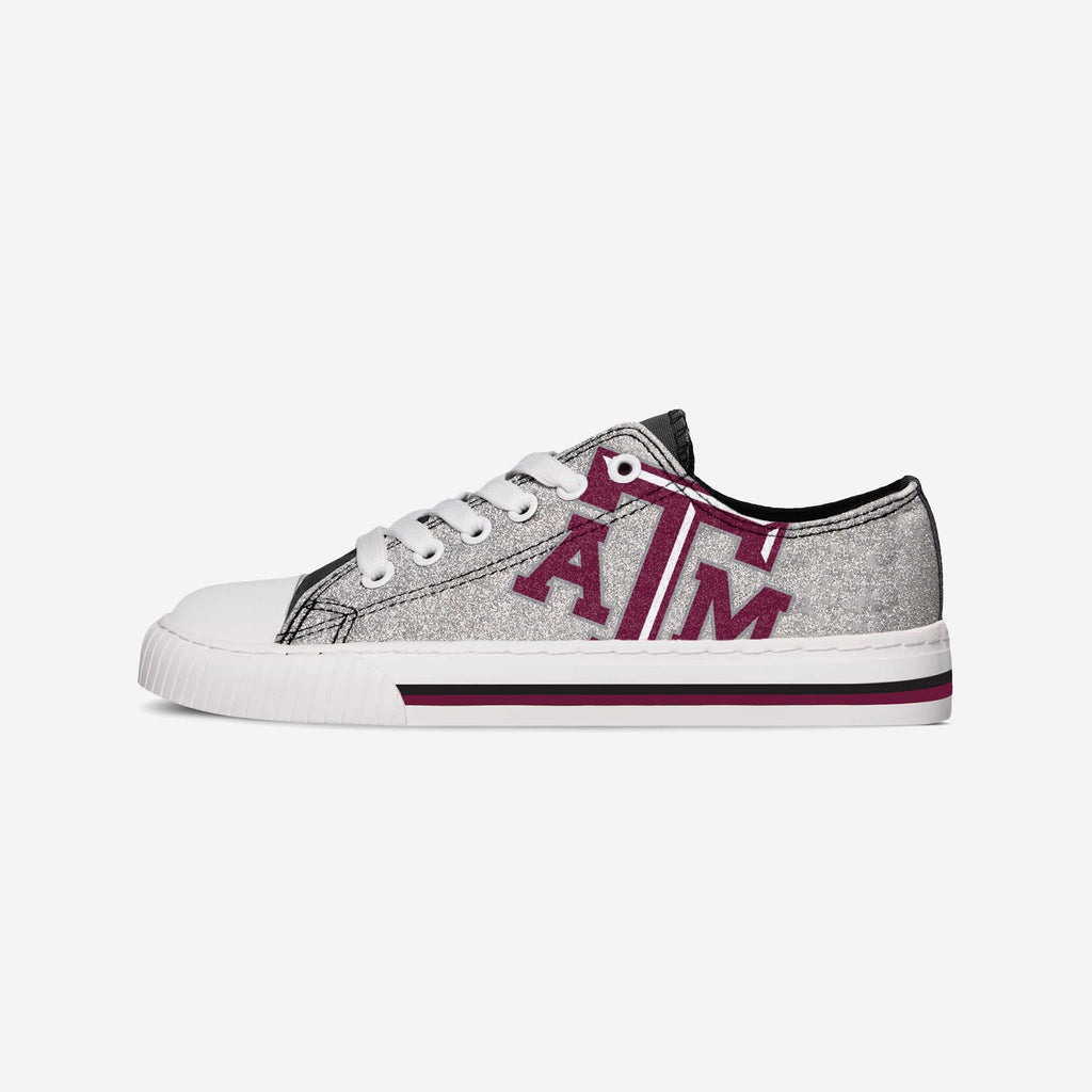 Texas A&M Aggies Womens Glitter Low Top Canvas Shoe FOCO