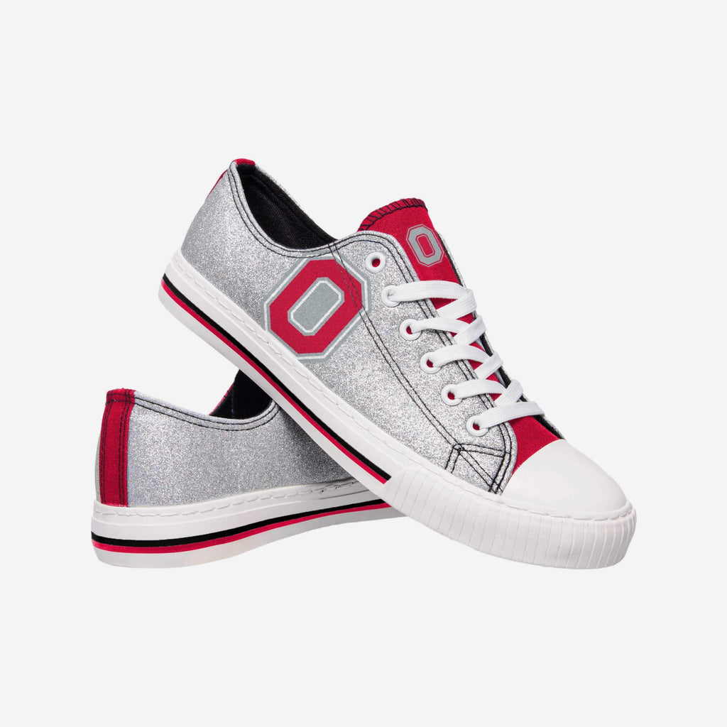 Ohio State Buckeyes Womens Glitter Low Top Canvas Shoe FOCO