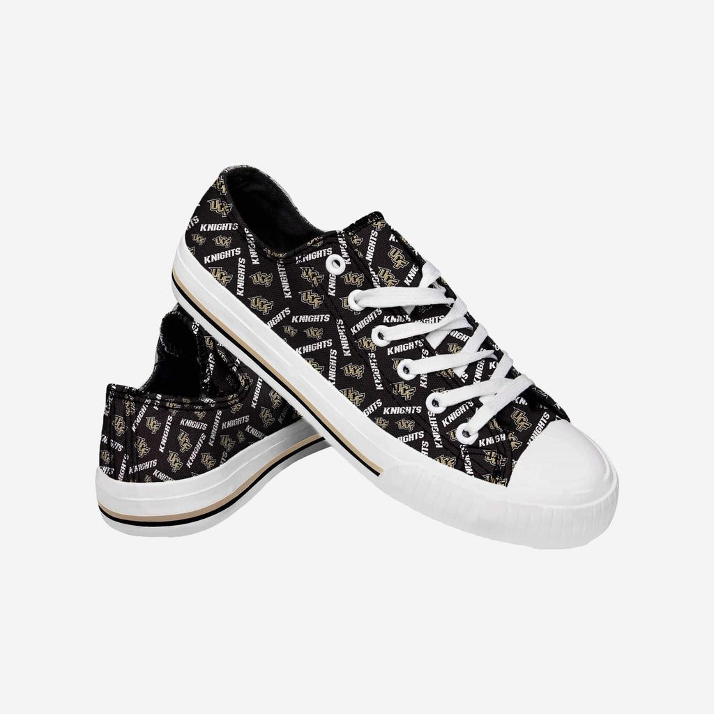 UCF Knights Womens Low Top Repeat Print Canvas Shoe FOCO