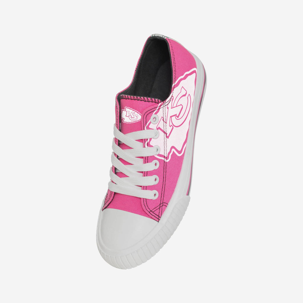 Kansas City Chiefs Womens Highlights Low Top Canvas Shoe FOCO