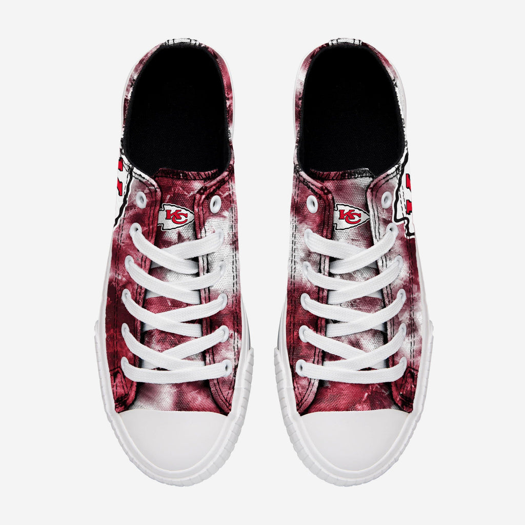 Kansas City Chiefs Womens Low Top Tie-Dye Canvas Shoe FOCO