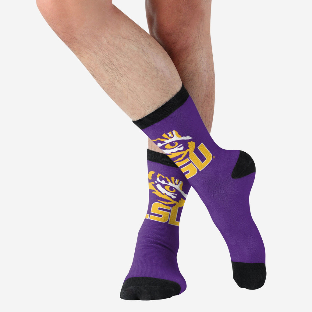 LSU Tigers Primetime Socks FOCO