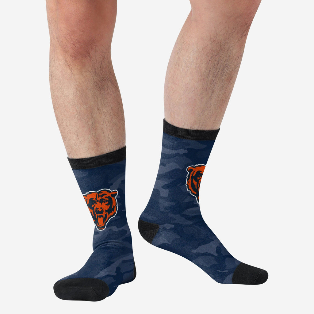 Chicago Bears Printed Camo Socks FOCO