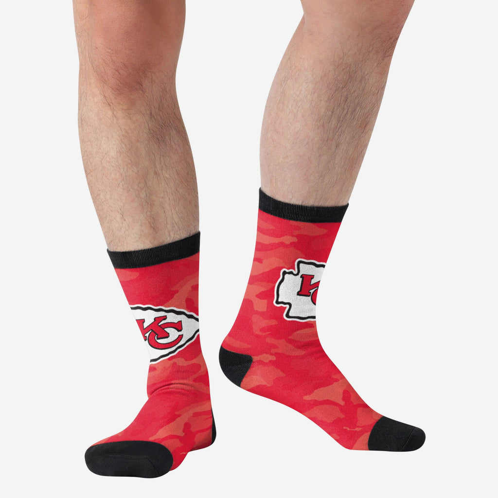 Kansas City Chiefs Printed Camo Socks FOCO