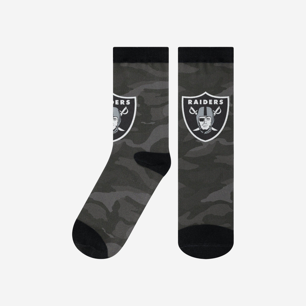 Las Vegas Raiders Printed Camo Socks FOCO