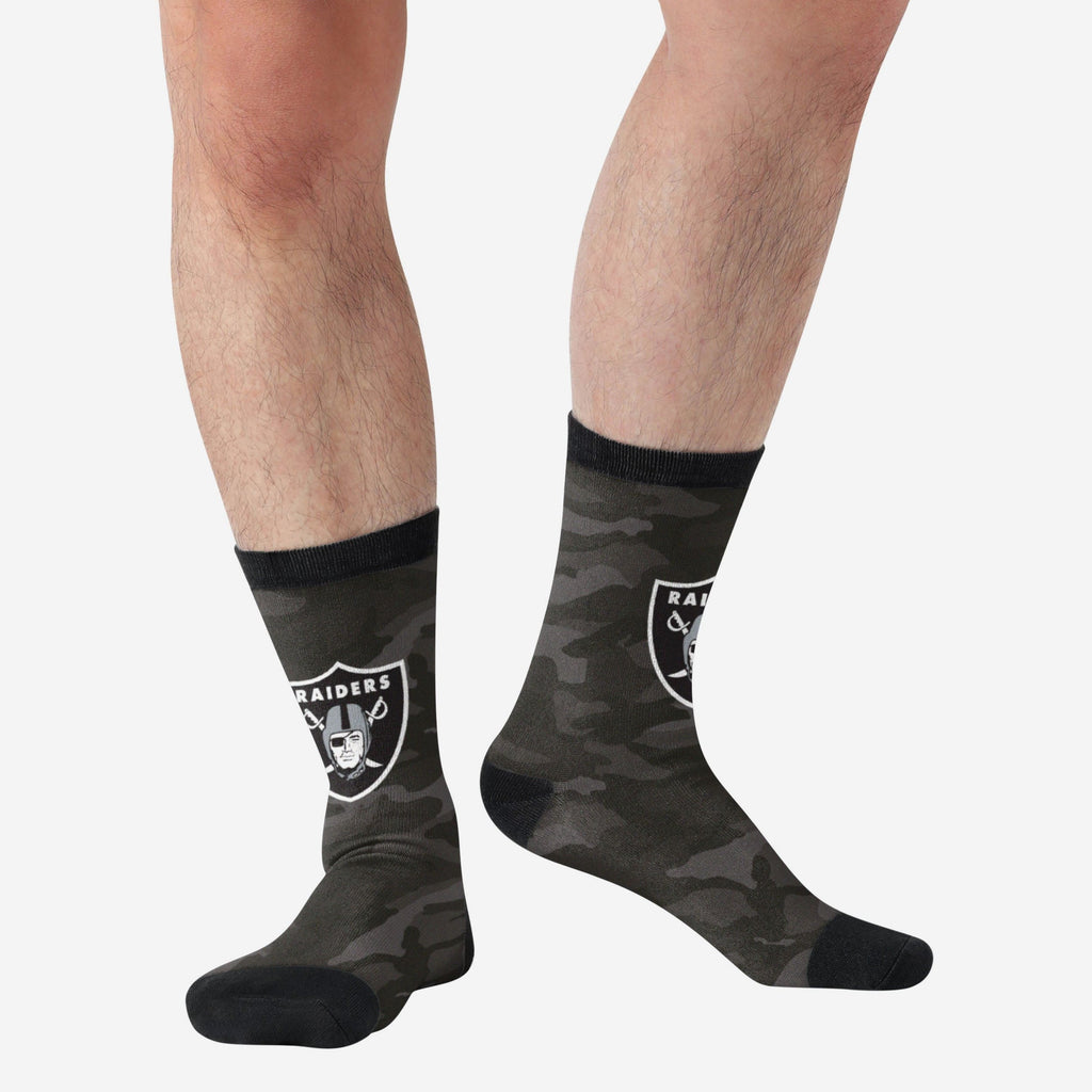 Las Vegas Raiders Printed Camo Socks FOCO