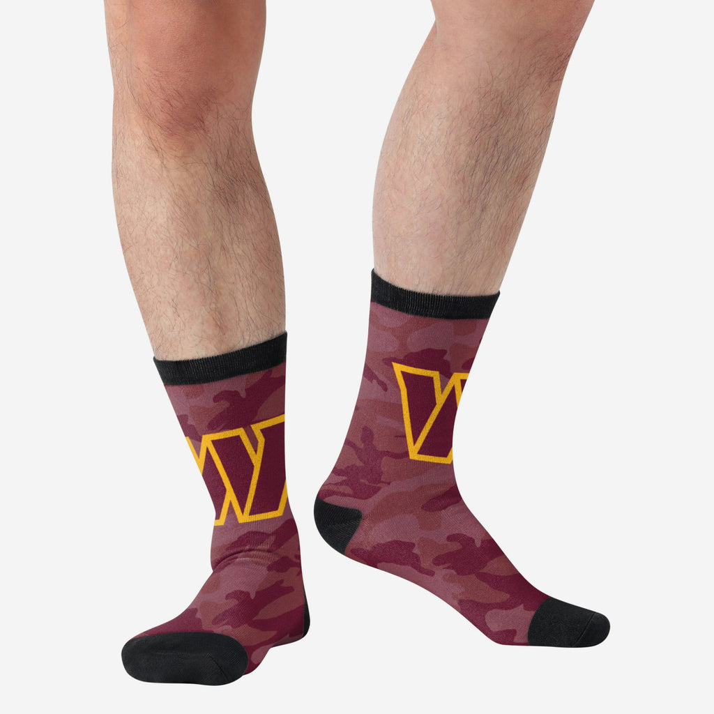 Washington Commanders Printed Camo Socks FOCO