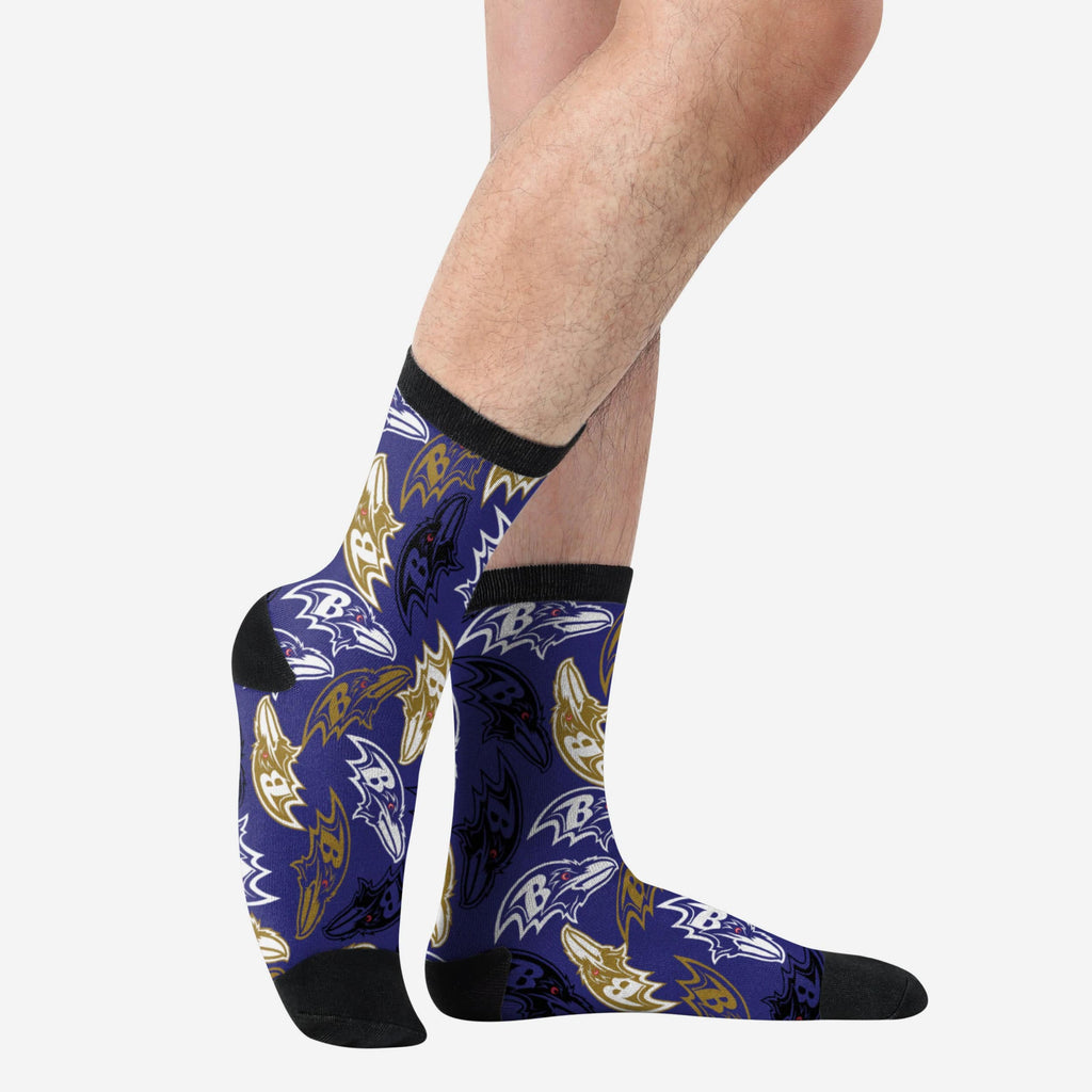 Baltimore Ravens Logo Blast Socks FOCO