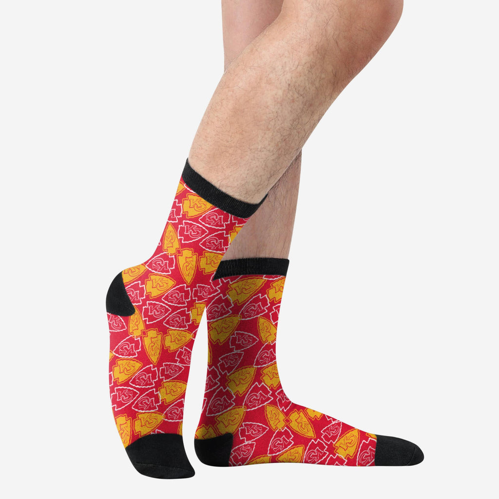 Kansas City Chiefs Logo Blast Socks FOCO