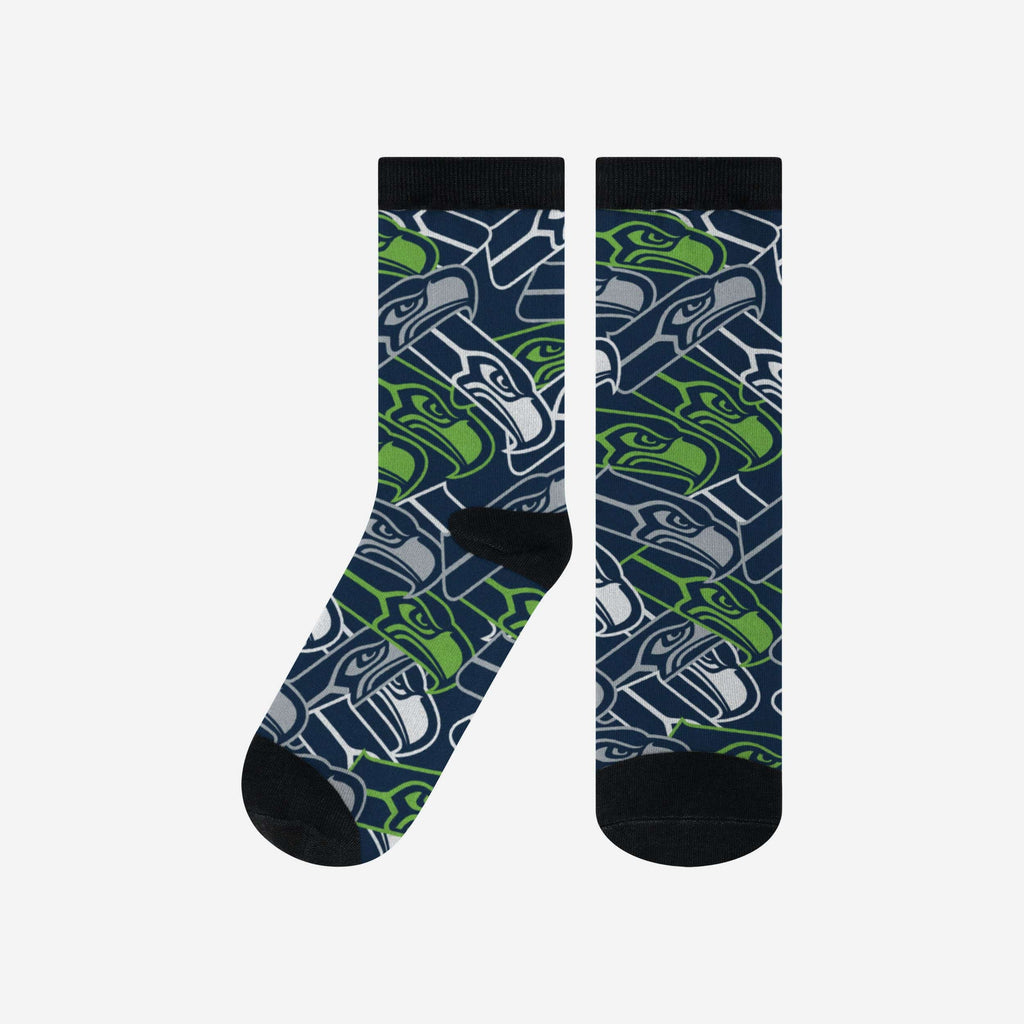 Seattle Seahawks Logo Blast Socks FOCO