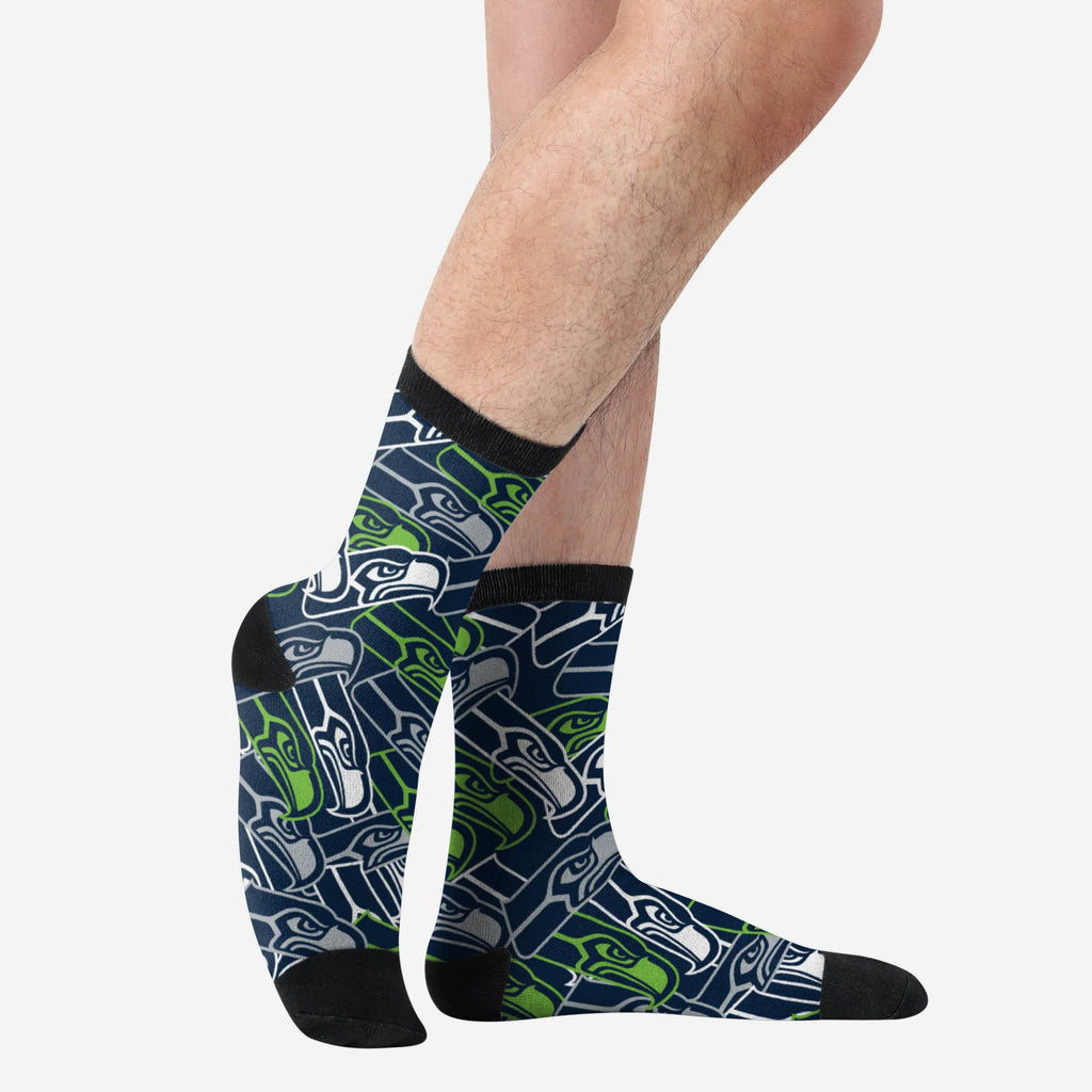 Seattle Seahawks Logo Blast Socks FOCO