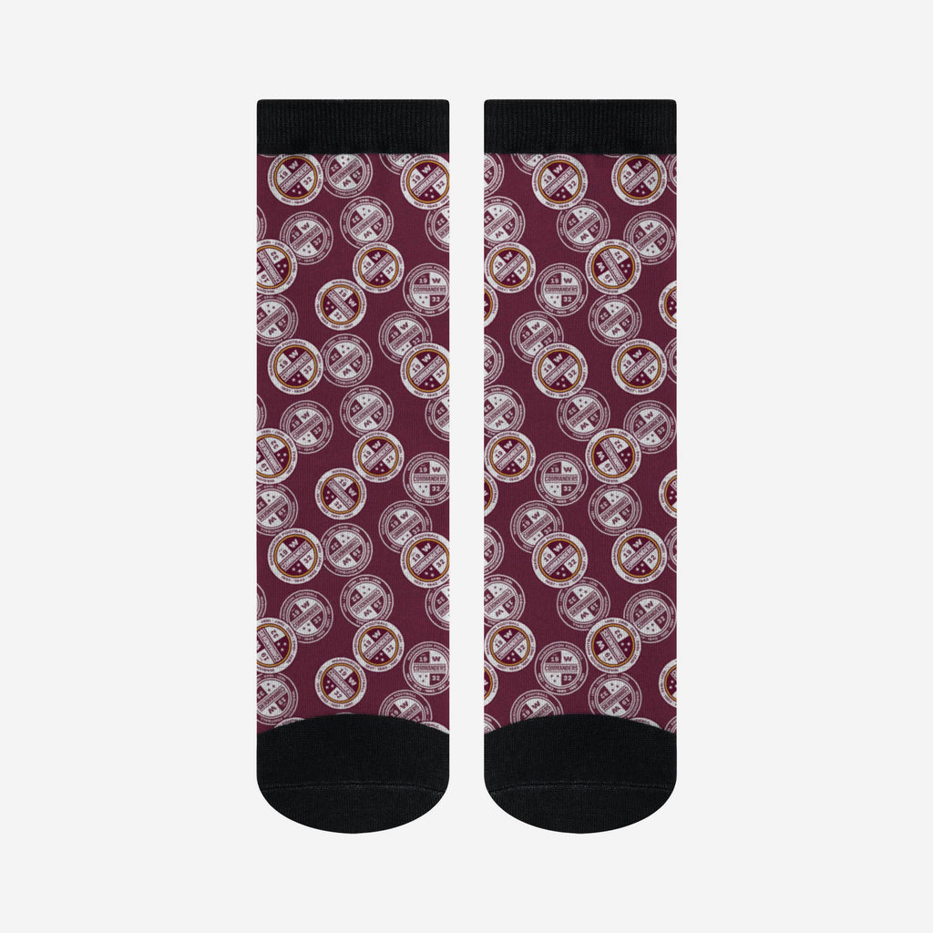 Washington Commanders Logo Blast Socks FOCO