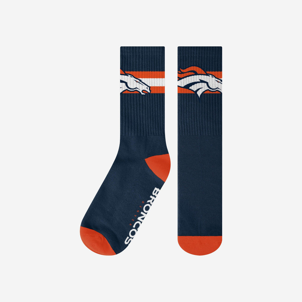 Denver Broncos Team Stripe Crew Socks FOCO