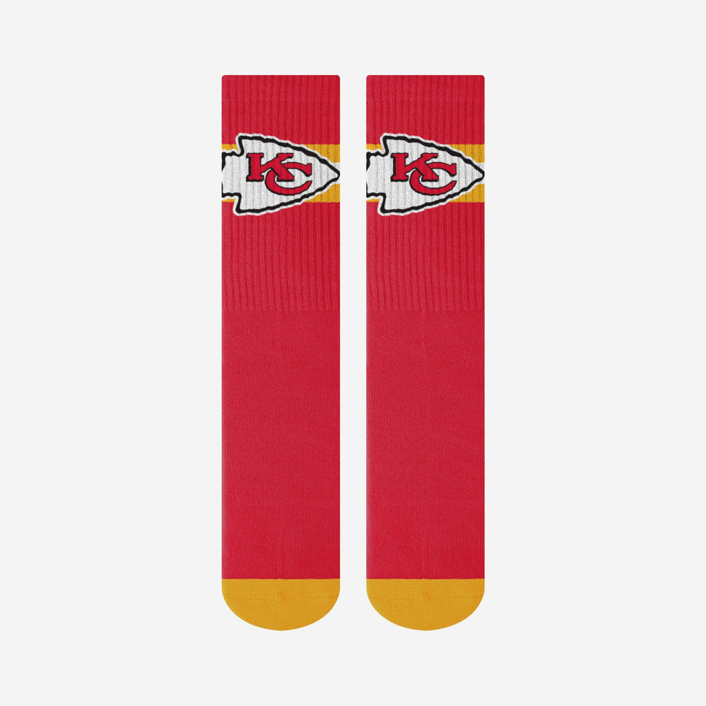 Kansas City Chiefs Team Stripe Crew Socks FOCO