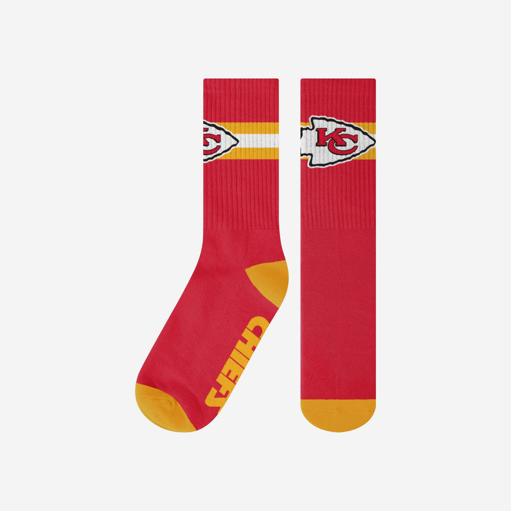 Kansas City Chiefs Team Stripe Crew Socks FOCO