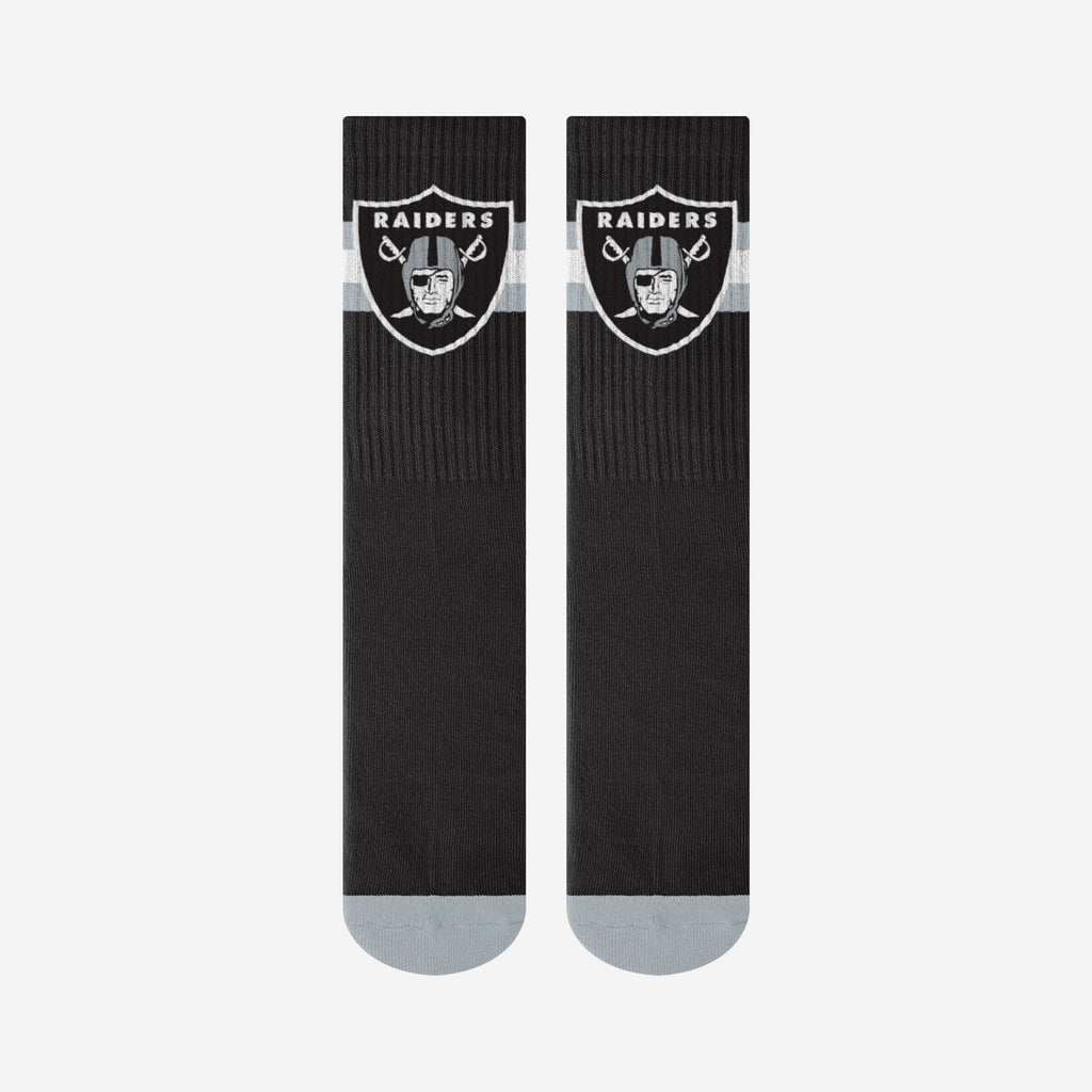 Las Vegas Raiders Team Stripe Crew Socks FOCO