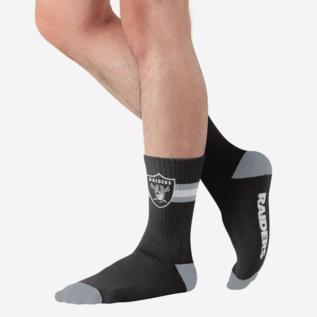 Las Vegas Raiders Team Stripe Crew Socks FOCO