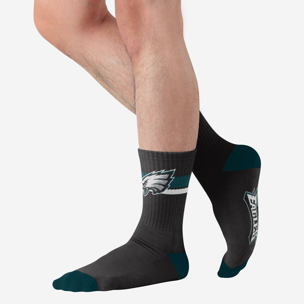 Philadelphia Eagles Team Stripe Crew Socks FOCO