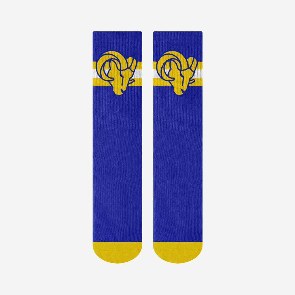 Los Angeles Rams Team Stripe Crew Socks FOCO