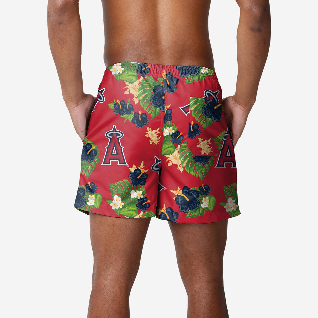 Los Angeles Angels Floral Swimming Trunks FOCO