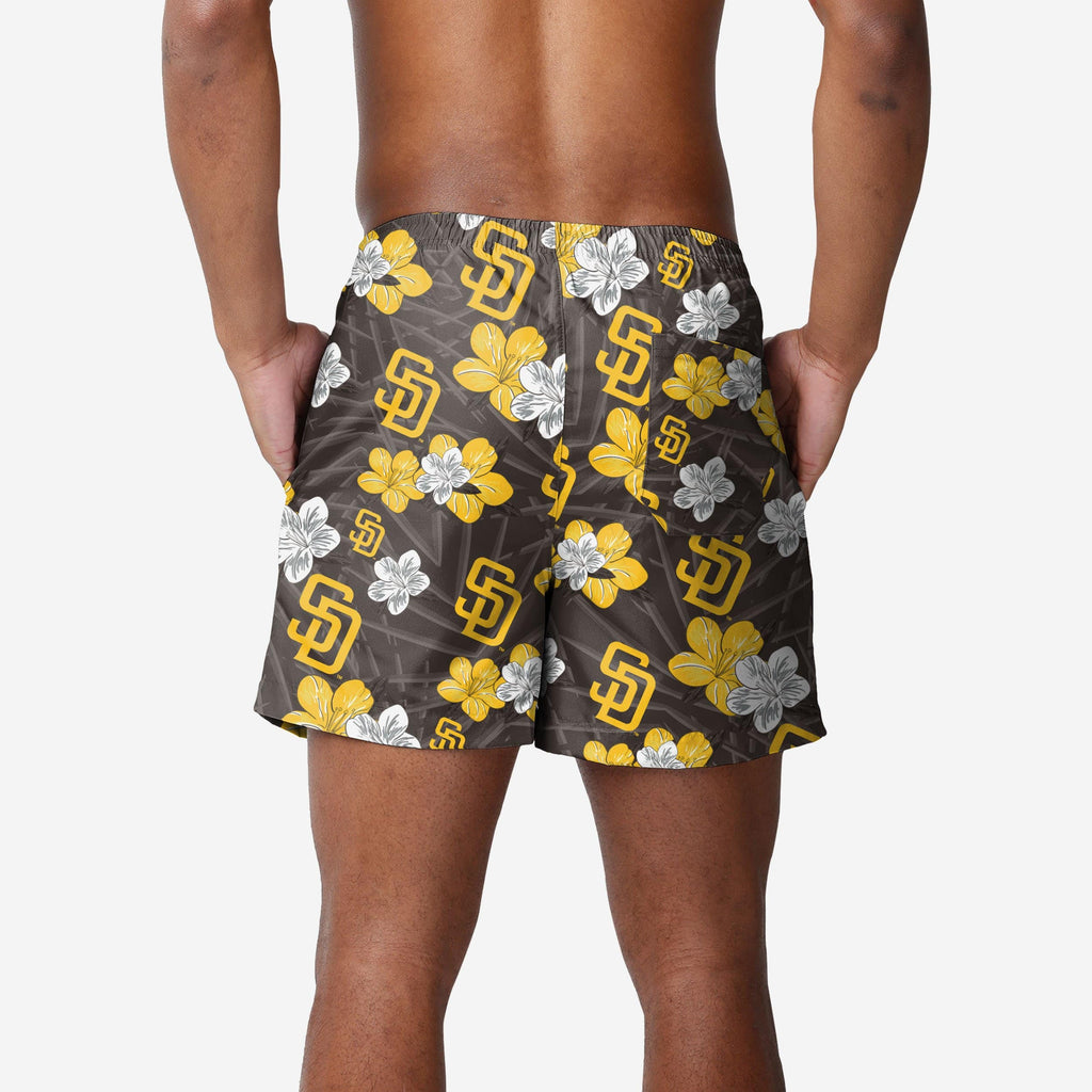 San Diego Padres Hibiscus Swimming Trunks FOCO
