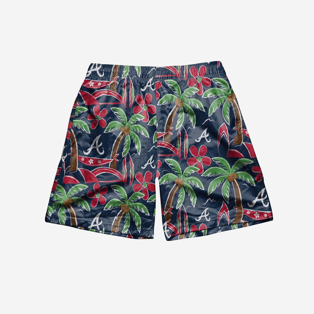 Atlanta Braves Tropical Swimming Trunks FOCO
