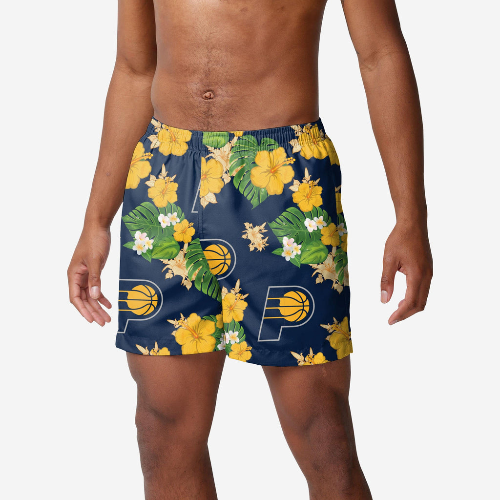 Indiana Pacers Floral Swimming Trunks FOCO