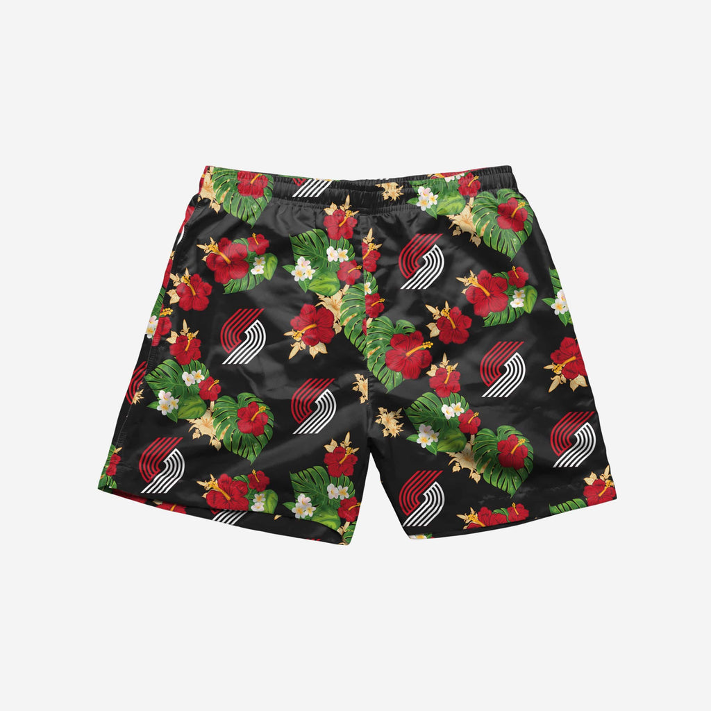 Portland Trail Blazers Floral Swimming Trunks FOCO