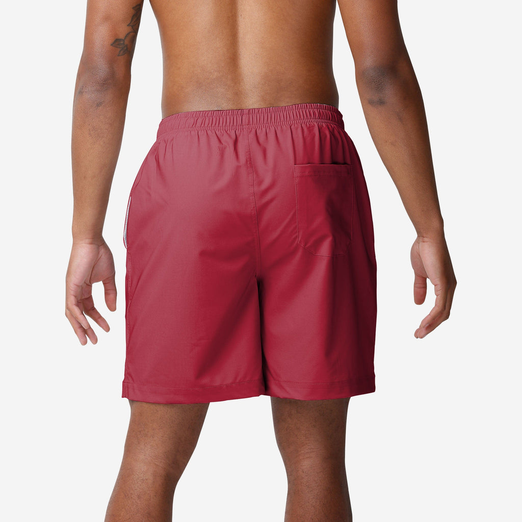 Alabama Crimson Tide Solid Wordmark Traditional Swimming Trunks FOCO