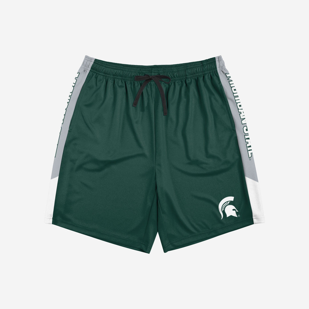 Michigan State Spartans Side Stripe Training Shorts FOCO