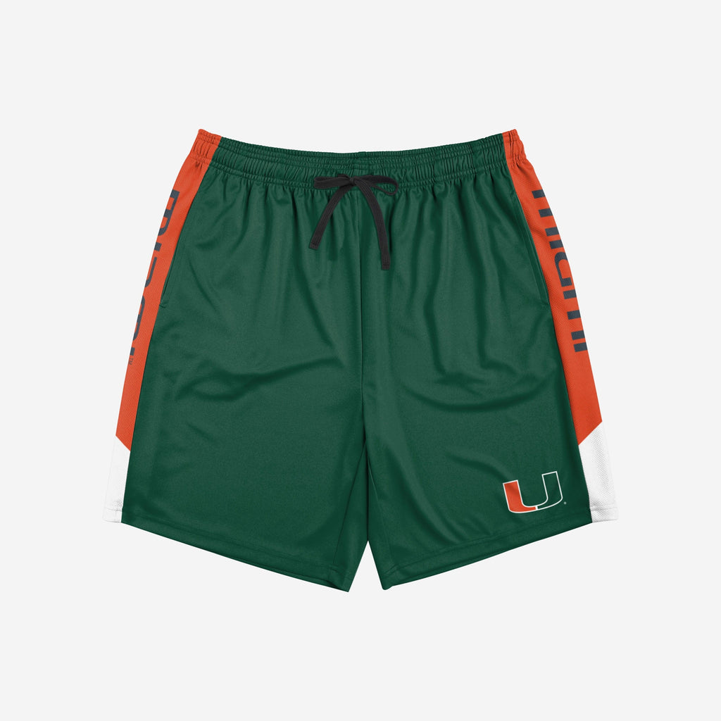 Miami Hurricanes Side Stripe Training Shorts FOCO