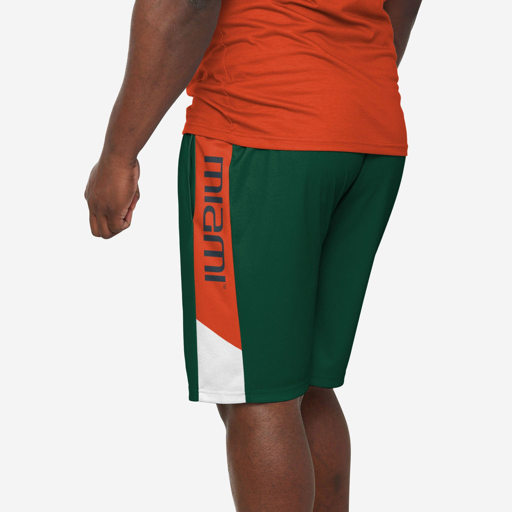 Miami Hurricanes Side Stripe Training Shorts FOCO