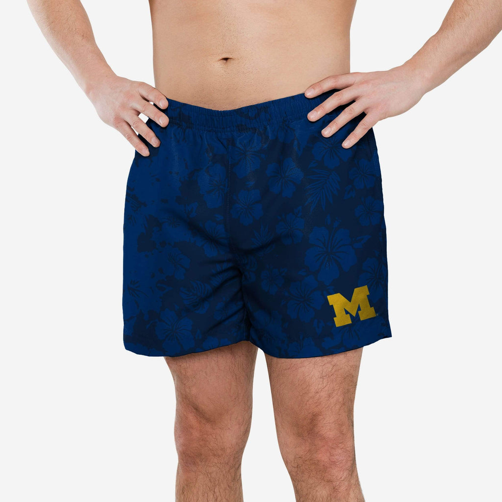 Michigan Wolverines Color Change-Up Swimming Trunks FOCO