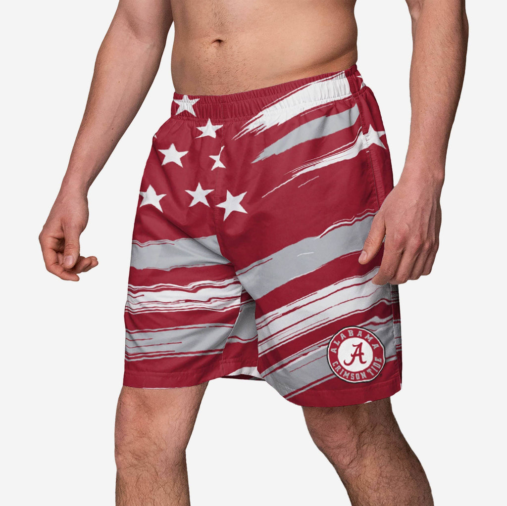 Alabama Crimson Tide Americana Swimming Trunks FOCO