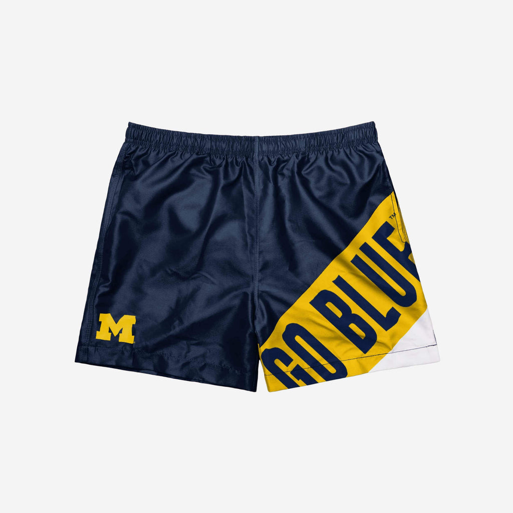 Michigan Wolverines Big Logo 5.5" Swimming Trunks FOCO