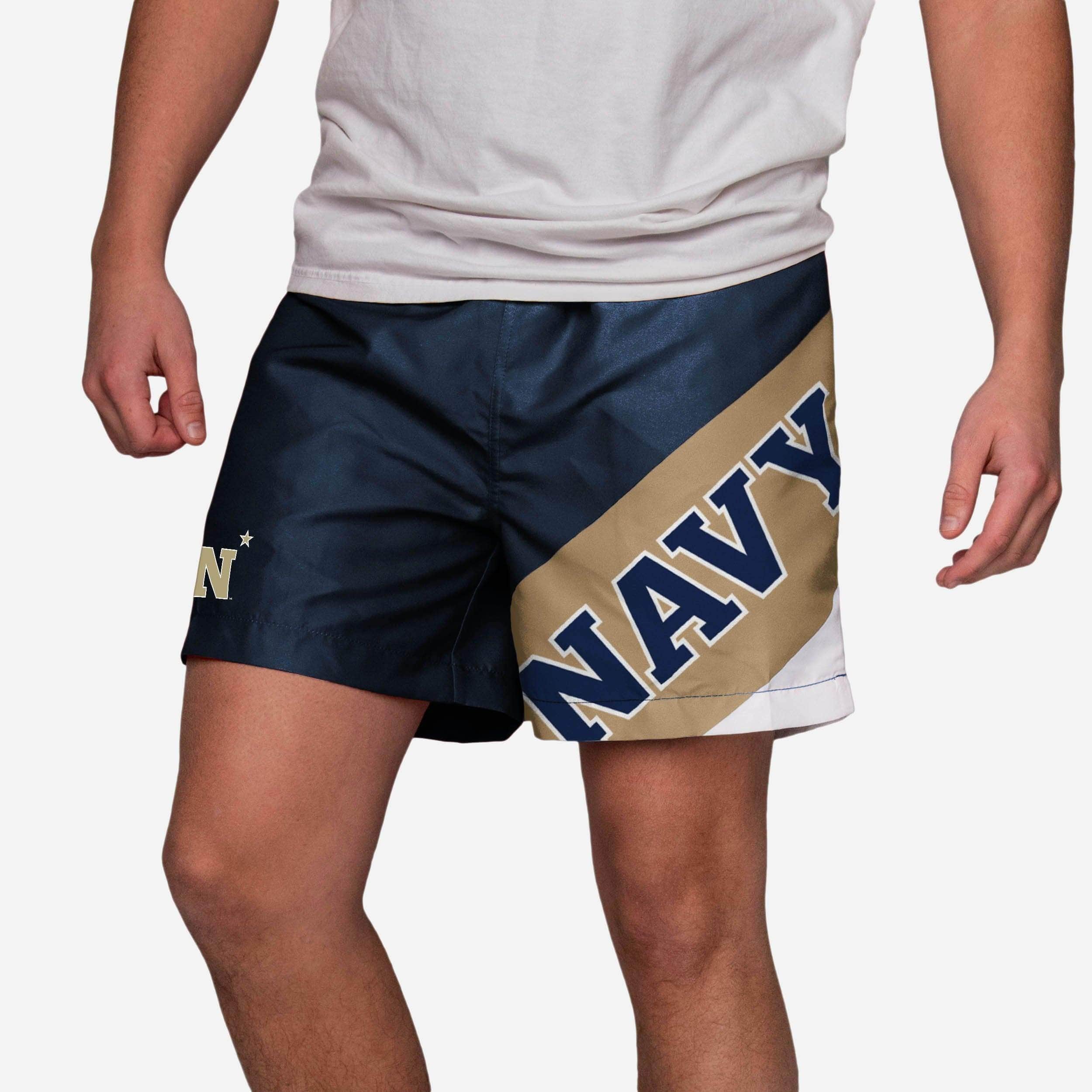 Navy Midshipmen Big Logo 5.5" Swimming Trunks FOCO