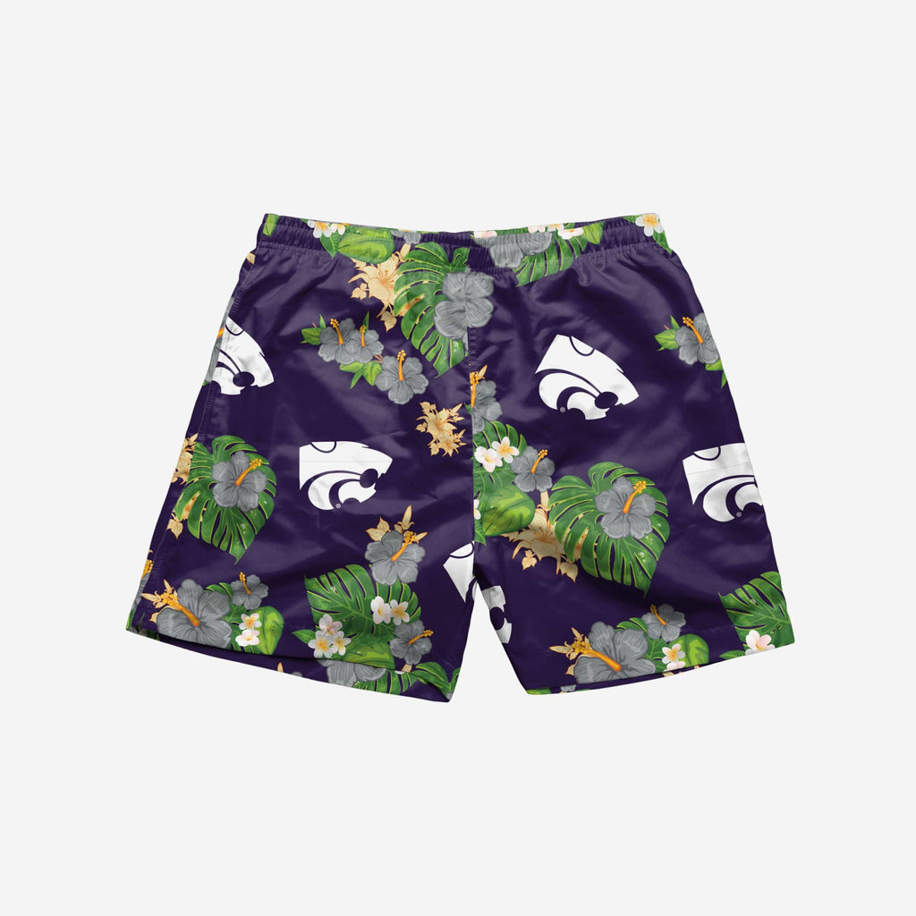 Kansas State Wildcats Floral Swimming Trunks FOCO