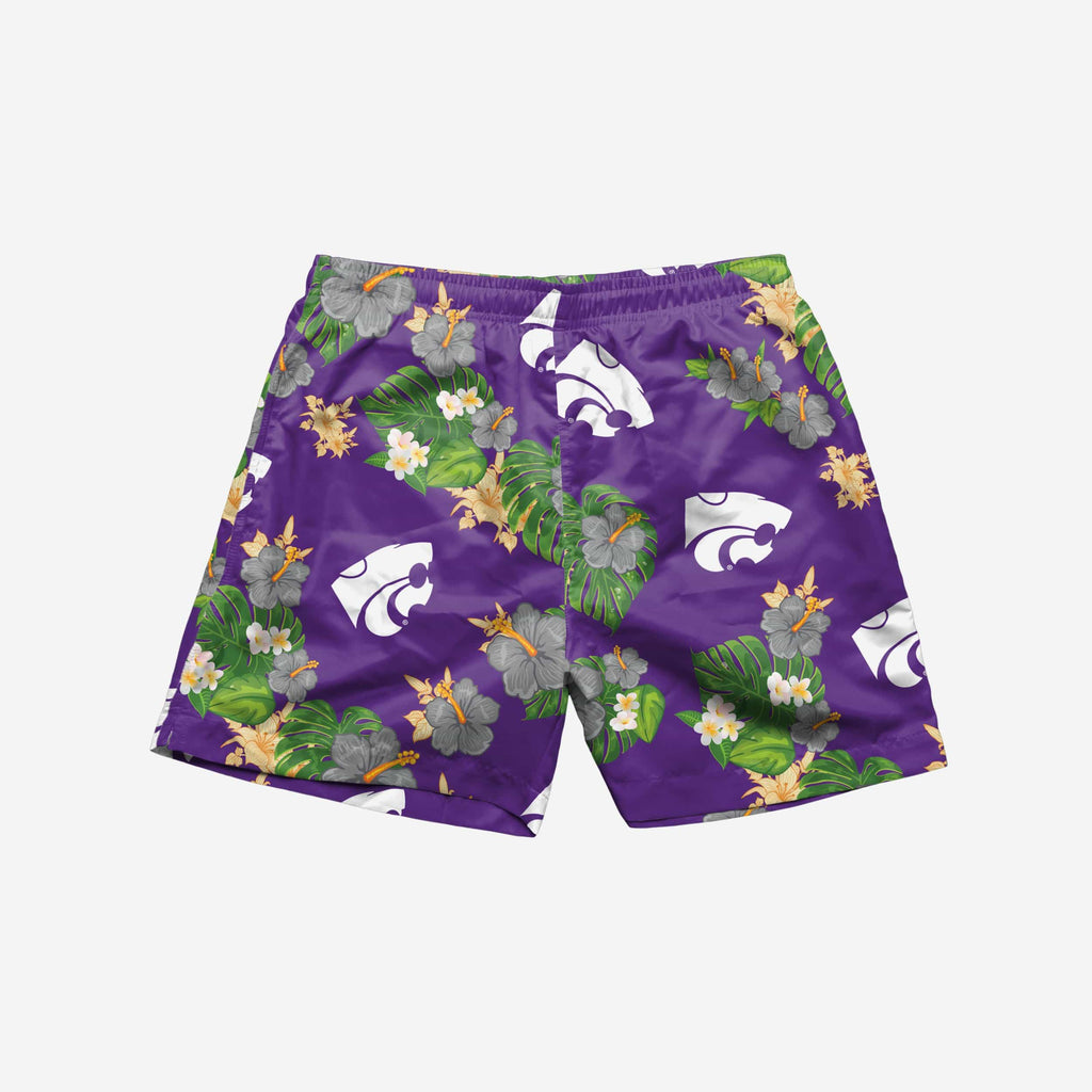 Kansas State Wildcats Original Floral Swimming Trunks FOCO