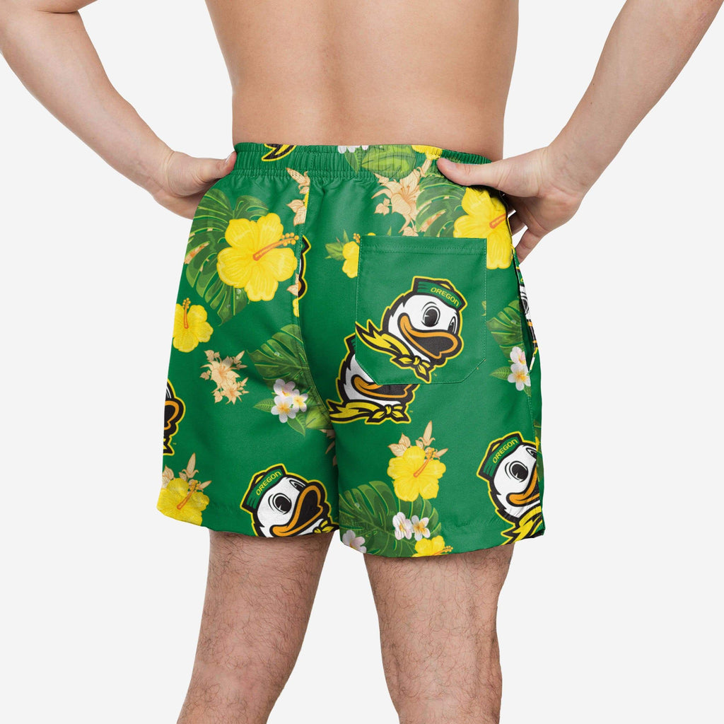 Oregon Ducks Floral Swimming Trunks FOCO