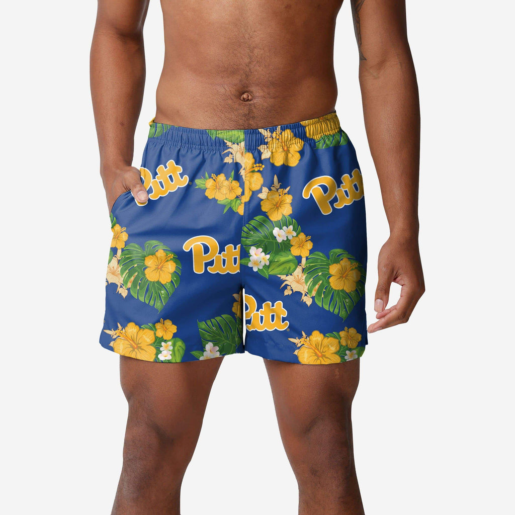Pittsburgh Panthers Floral Swimming Trunks FOCO