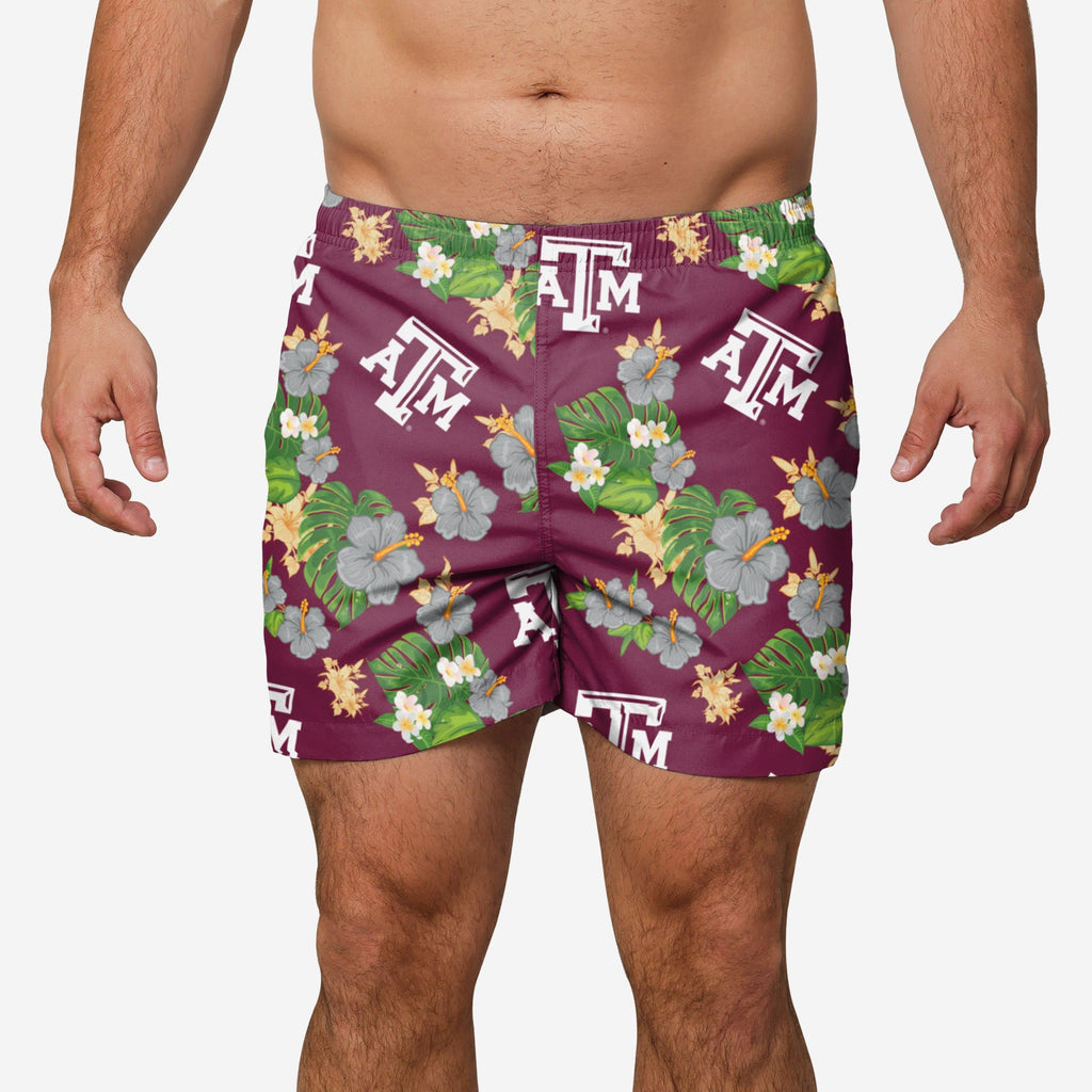 Texas A&M Aggies Floral Swimming Trunks FOCO