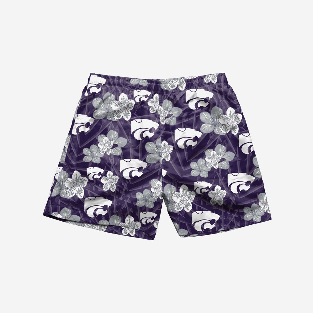 Kansas State Wildcats Hibiscus Swimming Trunks FOCO