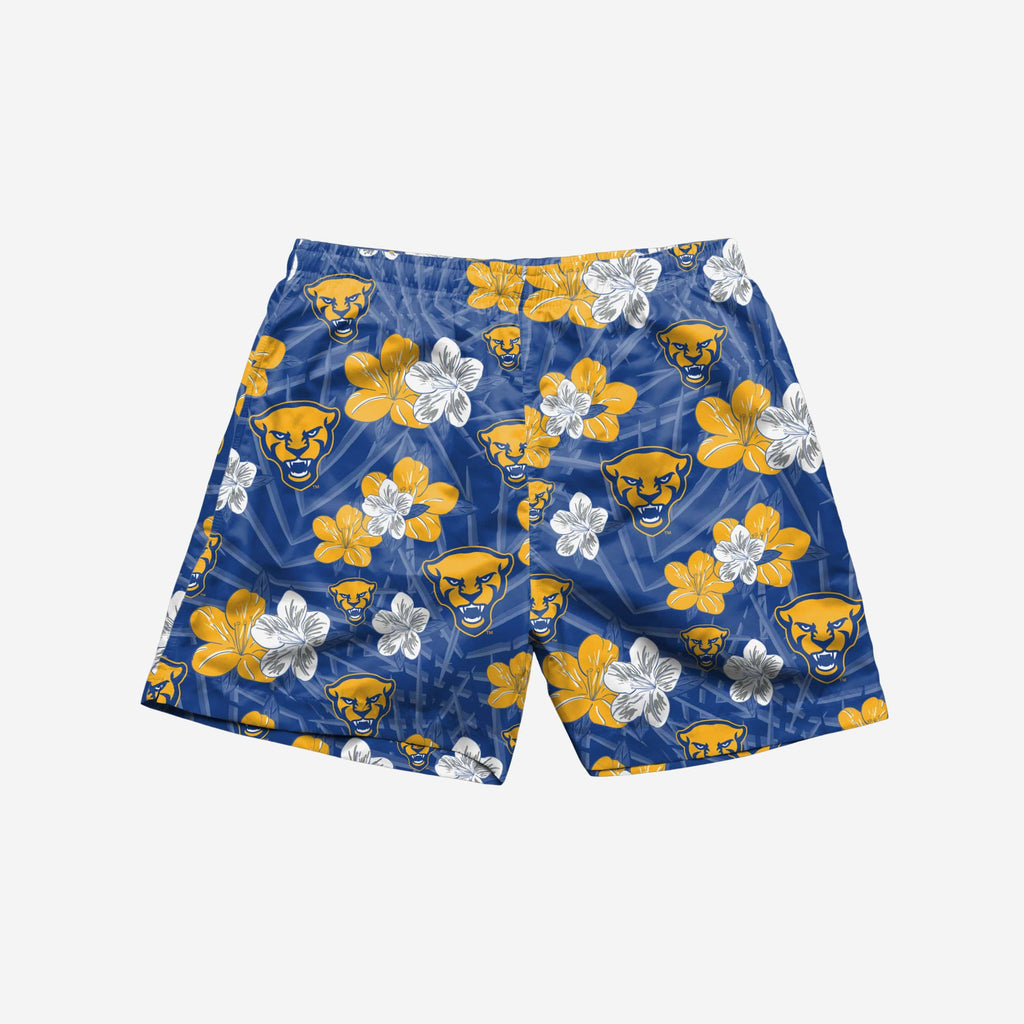 Pittsburgh Panthers Hibiscus Swimming Trunks FOCO