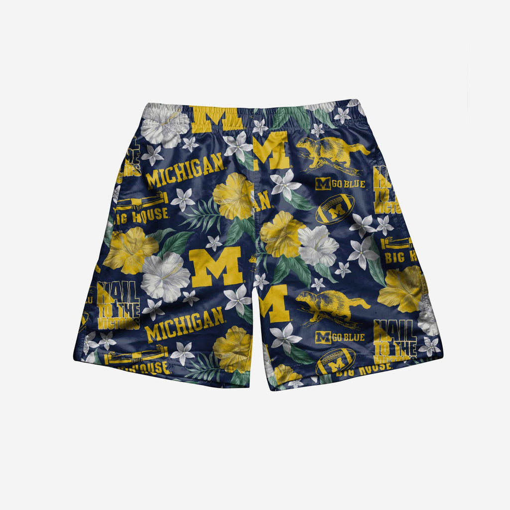 Michigan Wolverines City Style Swimming Trunks FOCO