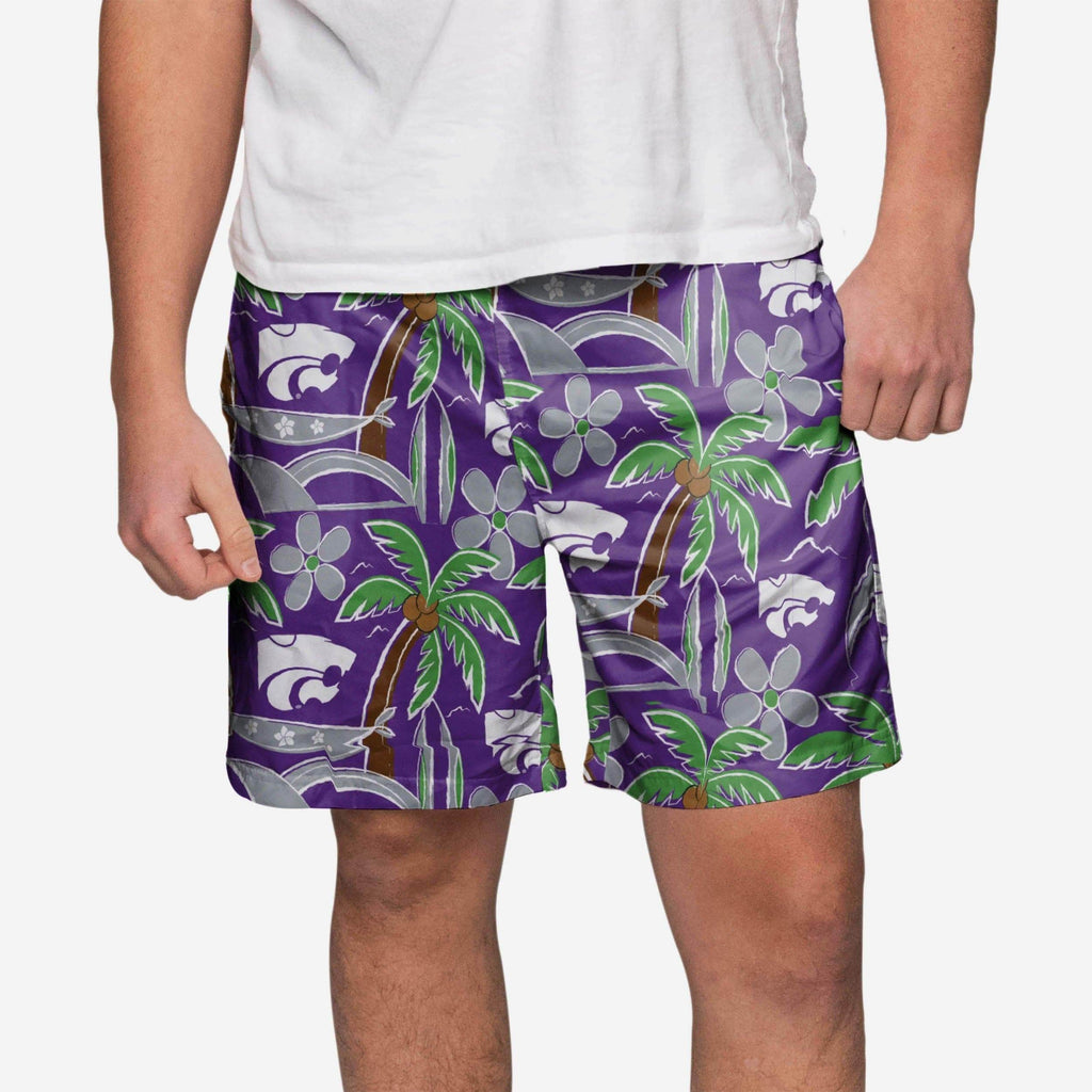 Kansas State Wildcats Tropical Swimming Trunks FOCO