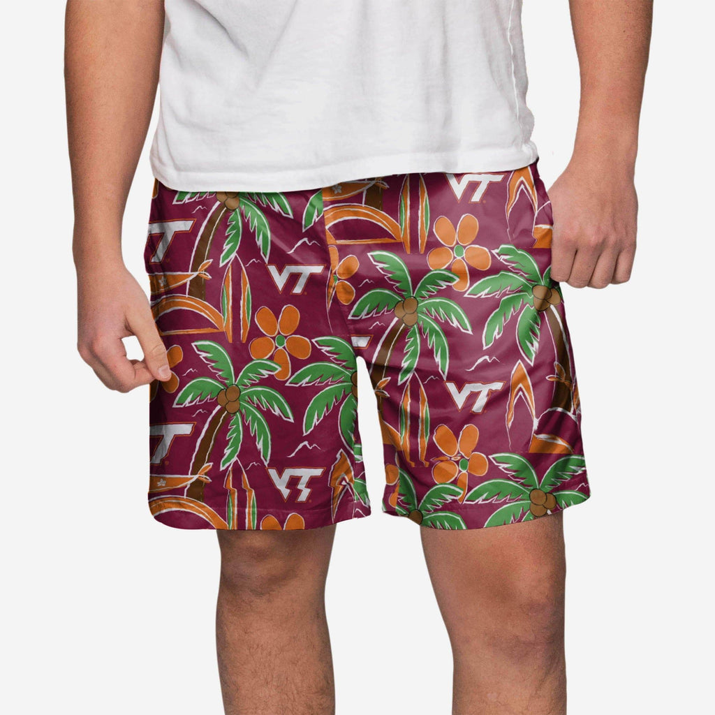 Virginia Tech Hokies Tropical Swimming Trunks FOCO