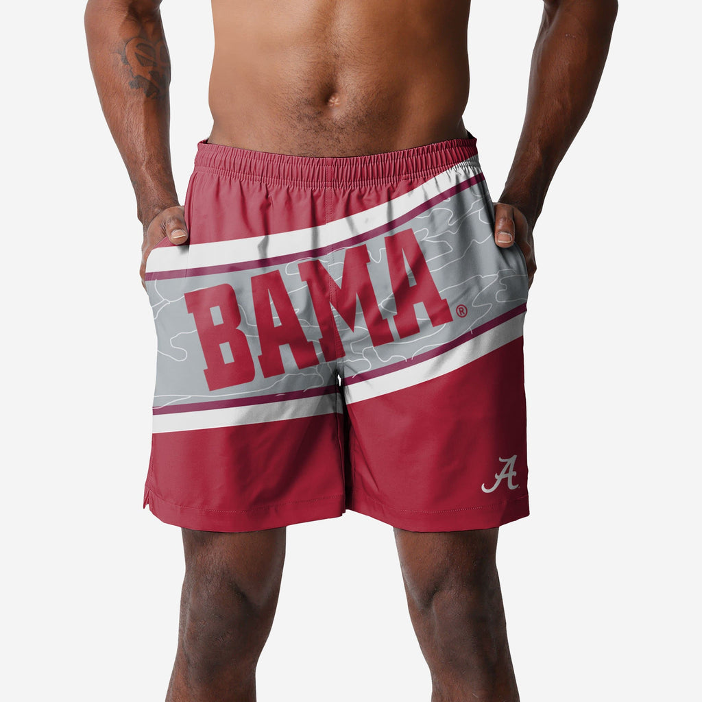 Alabama Crimson Tide Big Wordmark Swimming Trunks FOCO