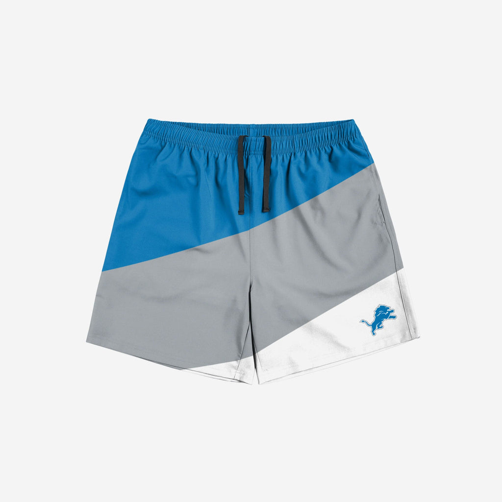 Detroit Lions Colorblock Double Down Liner Training Shorts FOCO
