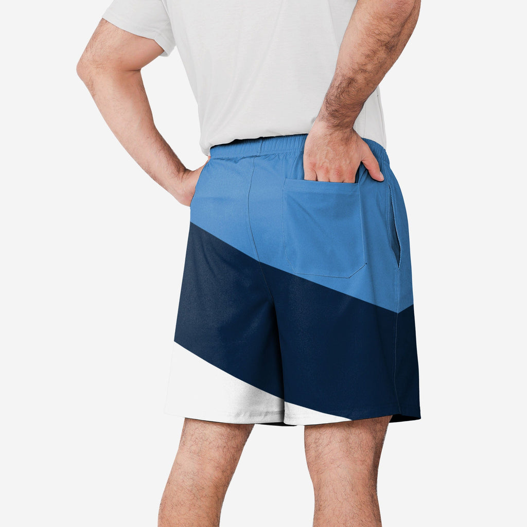 Tennessee Titans Colorblock Double Down Liner Training Shorts FOCO